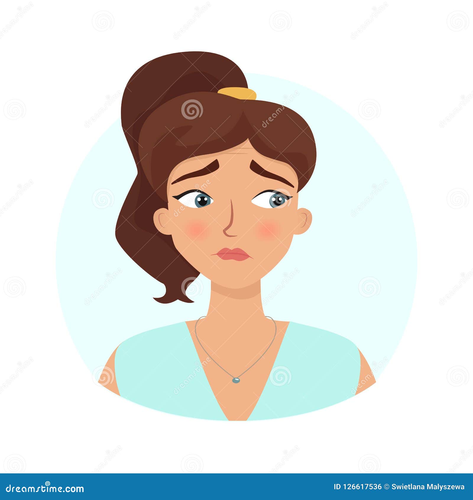 Disappointed Face Emoji Outline Icon Vector Illustration ...
