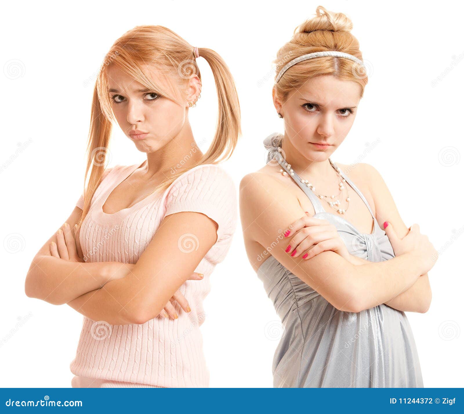 Offended girl-friends stock photo. Image of eyes, female - 11244372