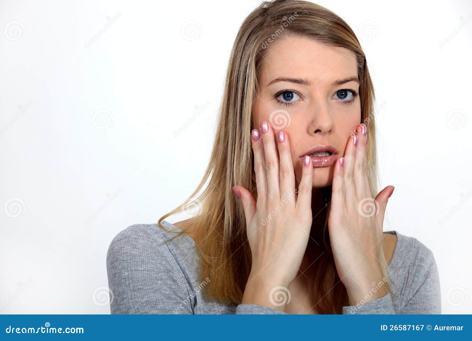 Offended woman stock image. Image of emotion, fair, expressive - 26587167