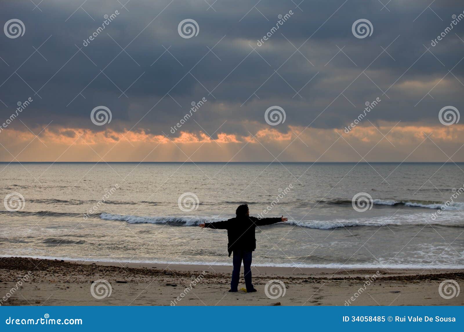 Offene Arme stockbild. Bild von strand, reise, energie - 34058485
