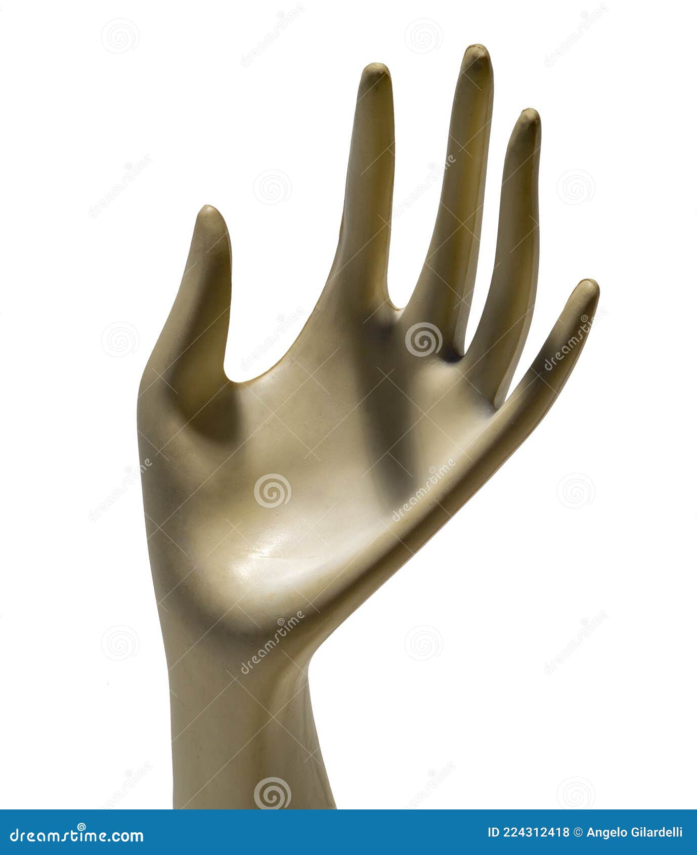Offene Mannequin-Hand in Weiß Isoliert Stock Abbildung - Illustration ...