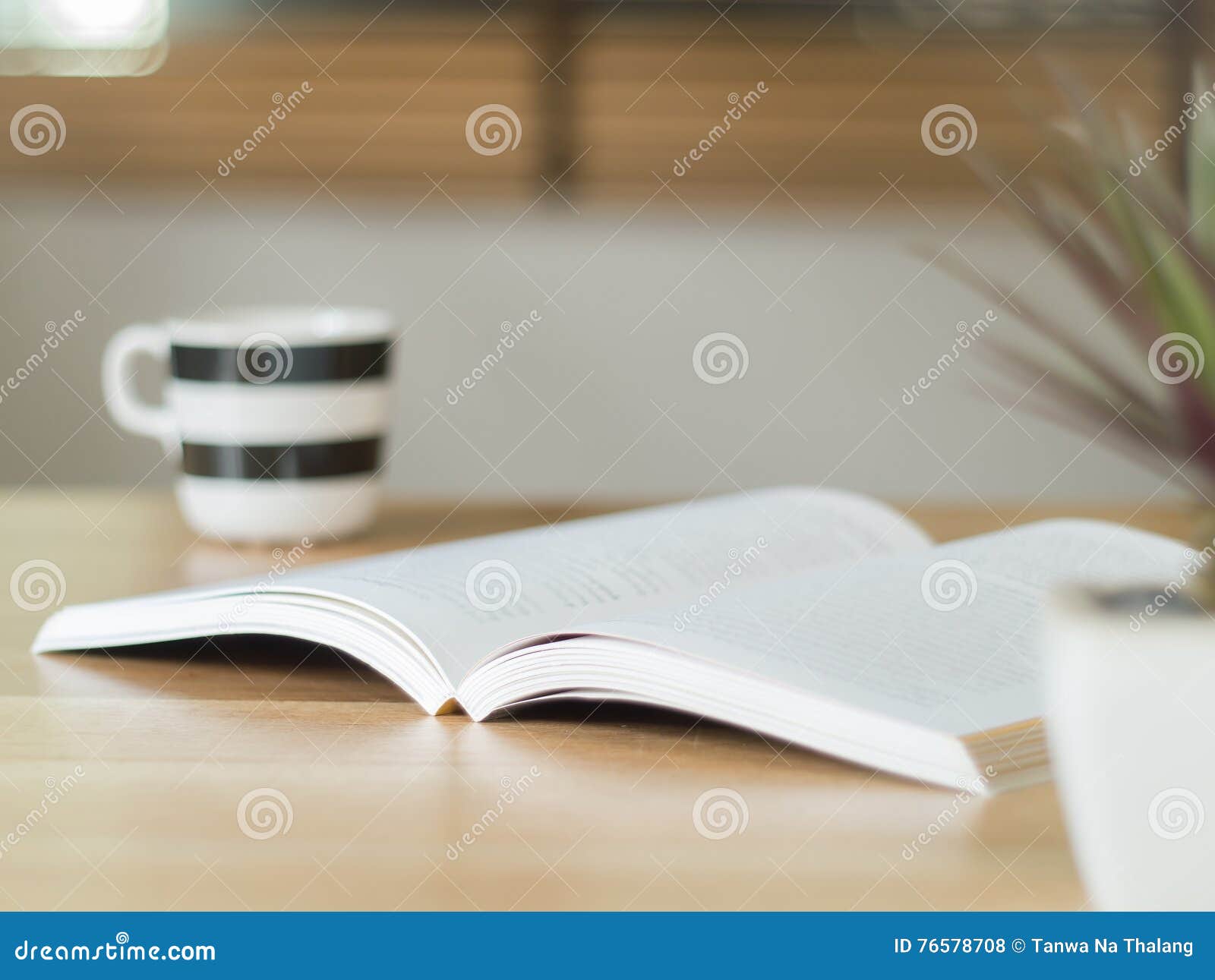 Offenes Buch Auf Dem Schreibtisch Stockfoto - Bild von lehrbuch, studie ...