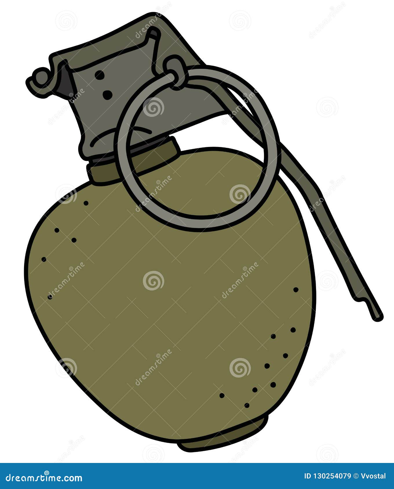 The offensive hand grenade stock vector. Illustration of vectorized ...