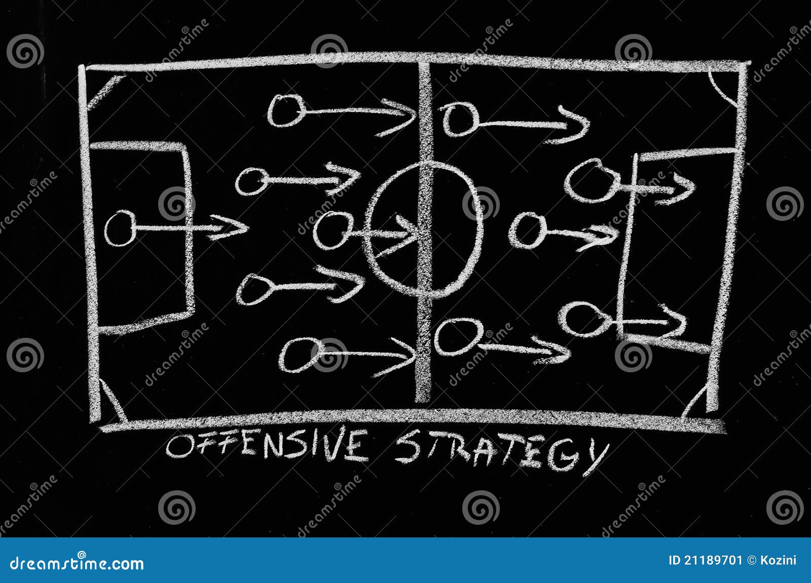 Offensive Strategy Soft Blue Concept Icon Vector Illustration ...
