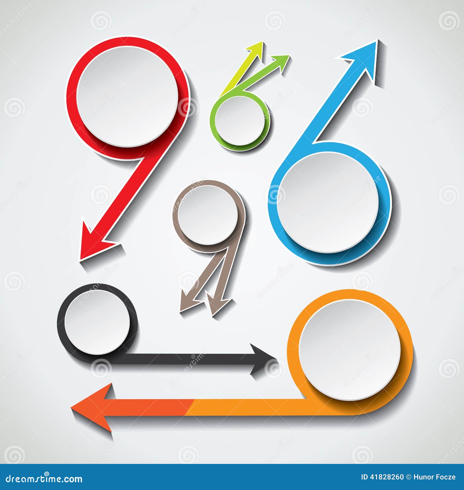 Offer bubbles with arrows stock vector. Illustration of label - 41828260