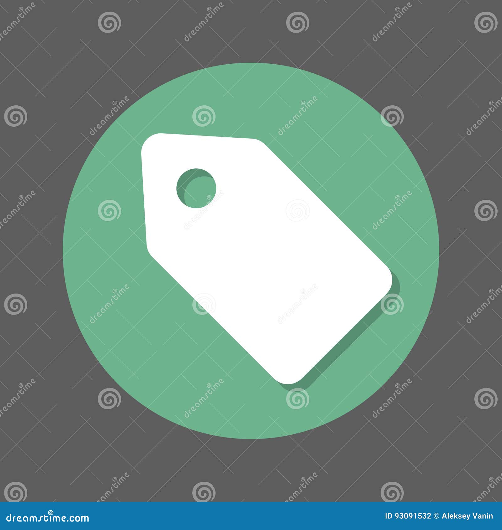 Offer Coupon, Tag Flat Icon. Round Colourful Button, Circular Vector ...