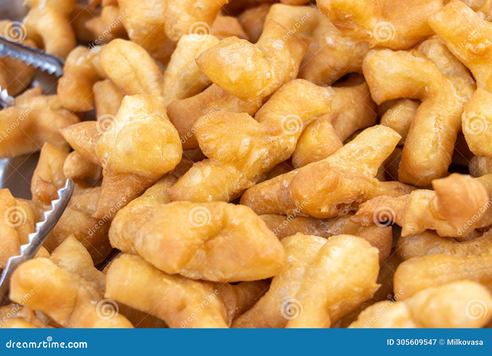 The Offer of a Deep-fried Dough Stick at Thai Market Stock Image ...