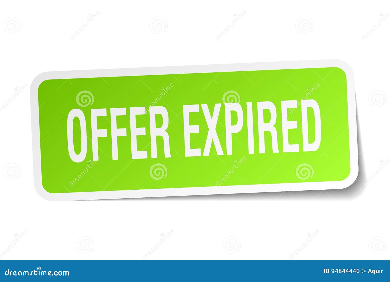 Offer Expired Square Sticker Stock Vector - Illustration of sticker ...