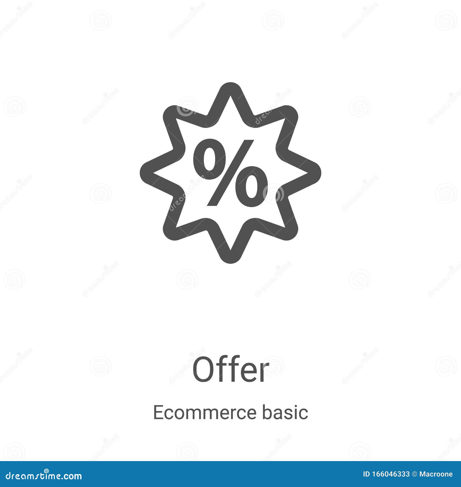 Offer Icon Vector from Ecommerce Basic Collection. Thin Line Offer ...