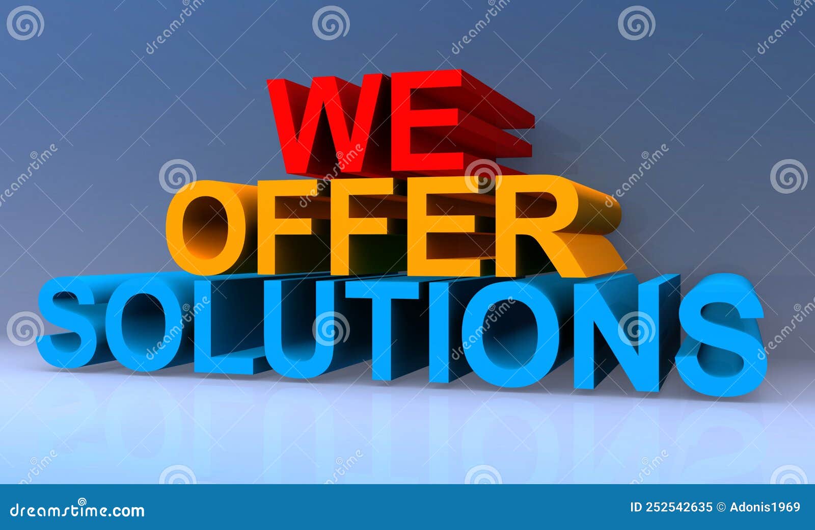 We offer solution on blue stock illustration. Illustration of marketing ...