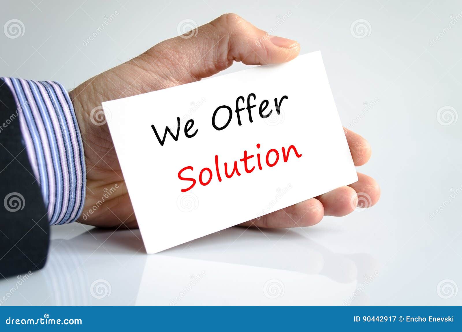 We Offer Solution stock image. Image of development, communication ...