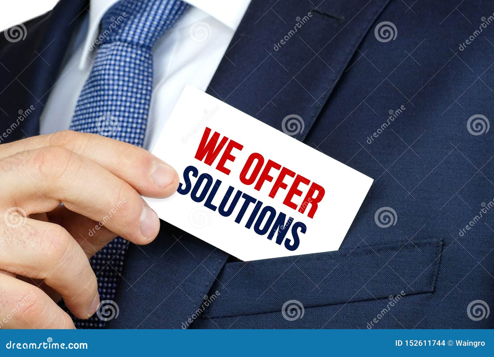 We OFFER SOLUTIONS - Business Advertising Stock Photo - Image of ...