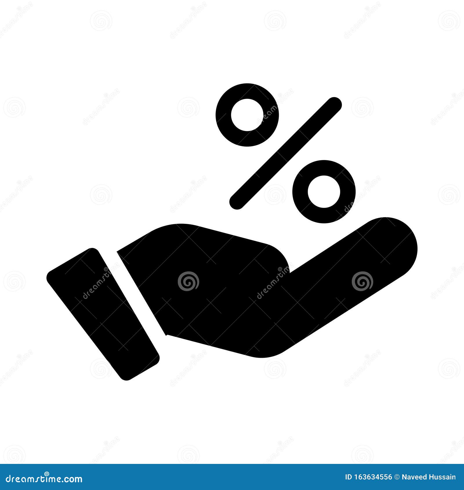 Offer Vector Glyph Flat Icon Stock Vector - Illustration of discount ...
