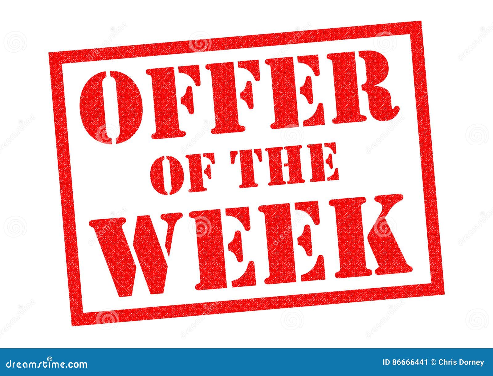 OFFER of the WEEK stock illustration. Illustration of label - 86666441