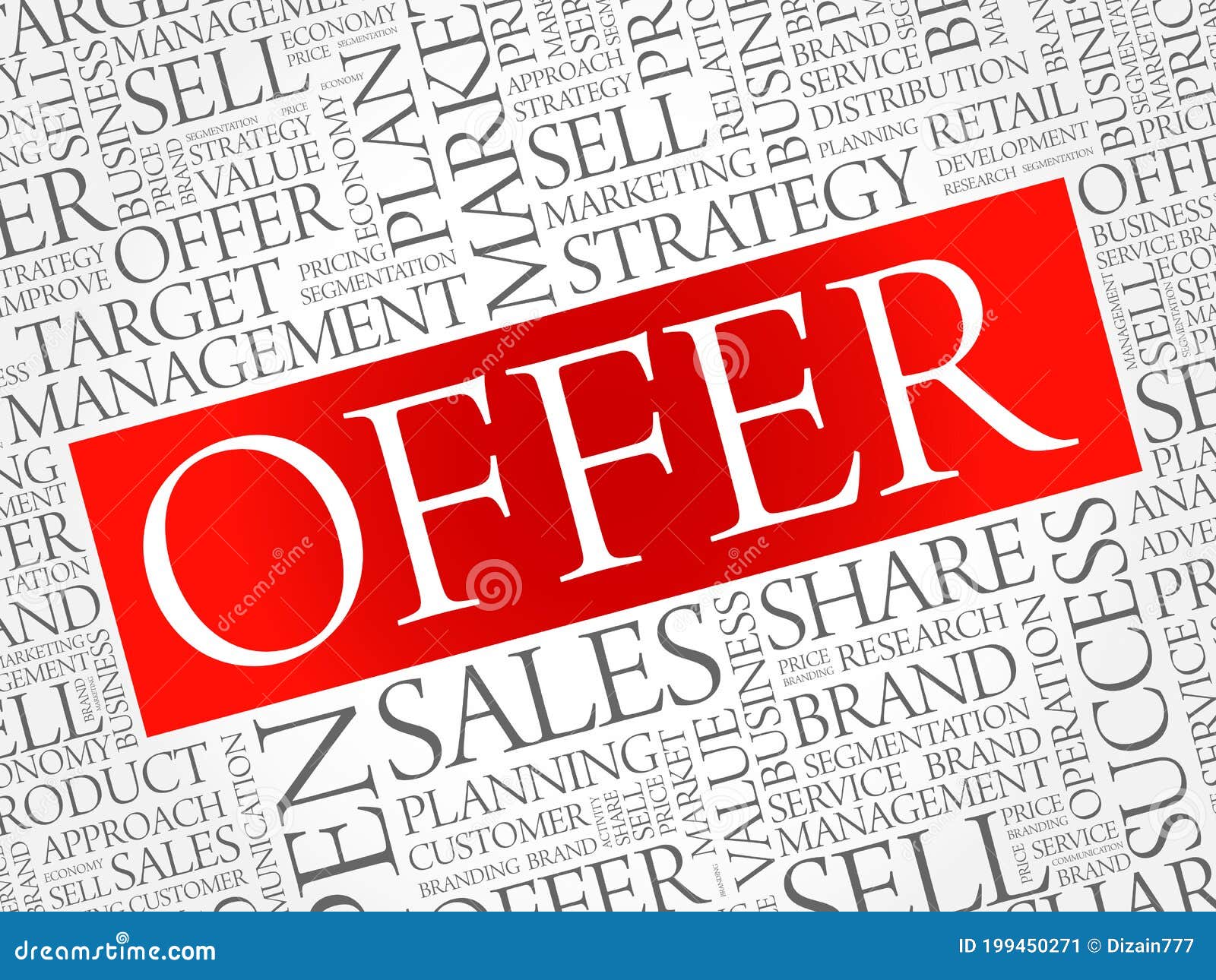 Offer word cloud collage stock illustration. Illustration of corporate ...