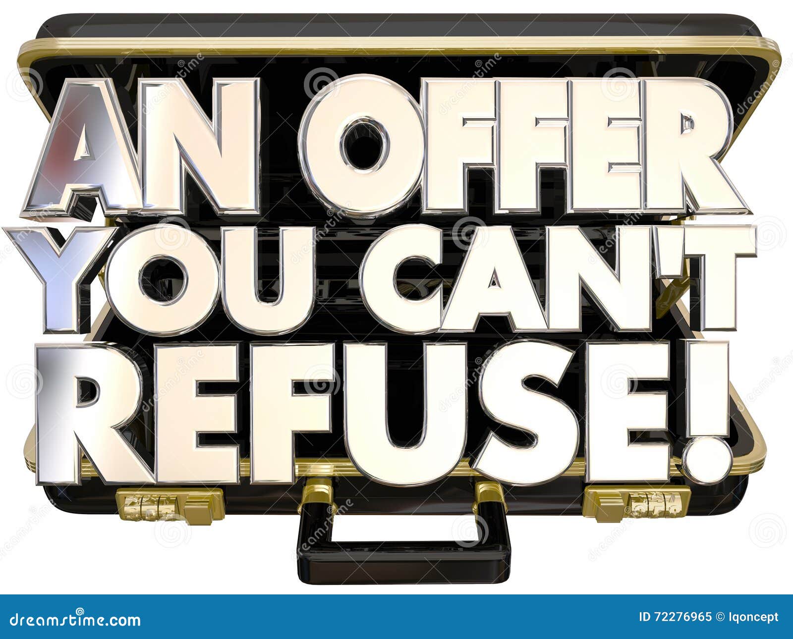 An Offer You Cant Refuse Briefcase Deal Proposal Threat Stock ...