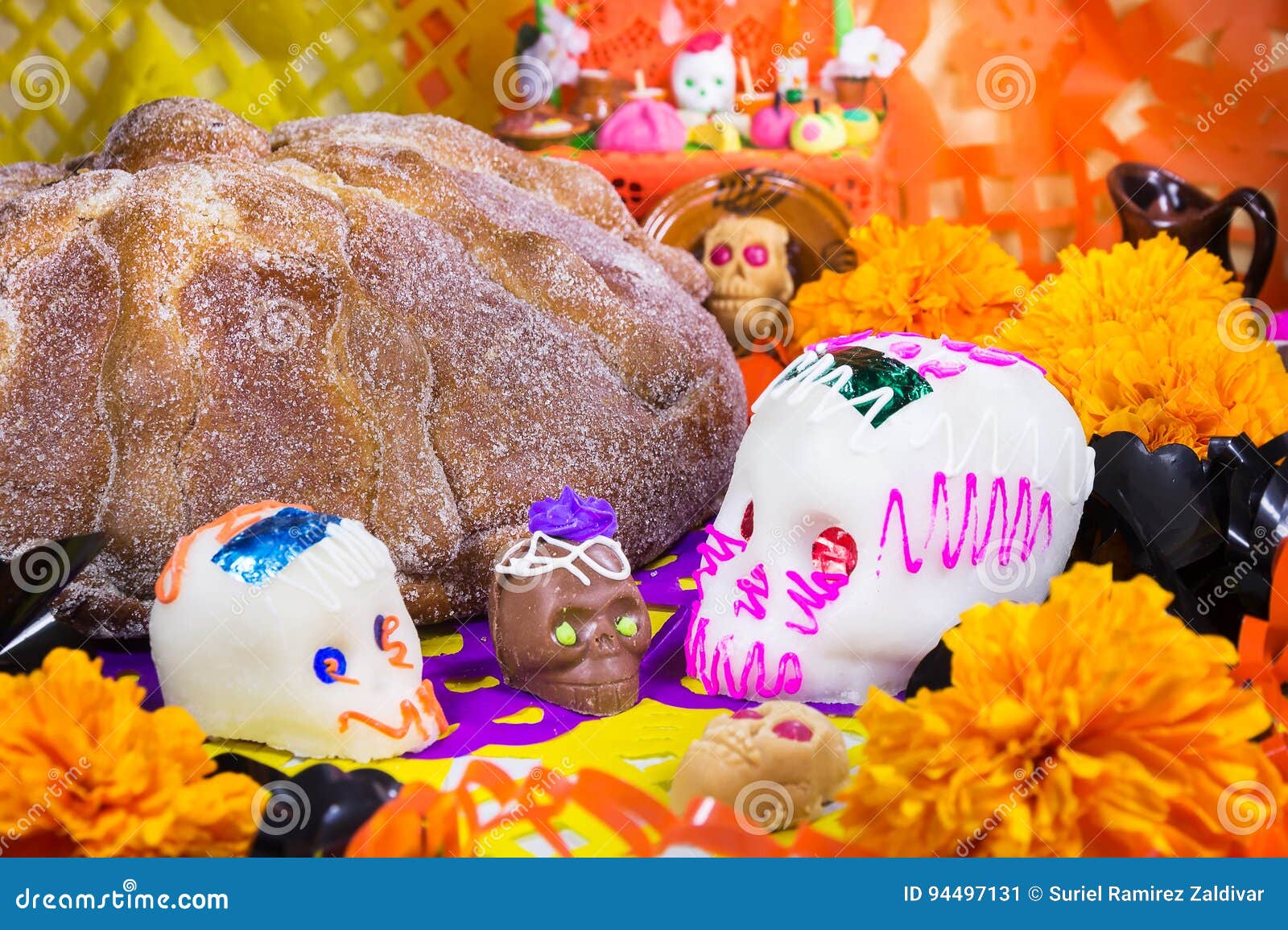 Offering for the dead stock image. Image of holiday, flower - 94497131