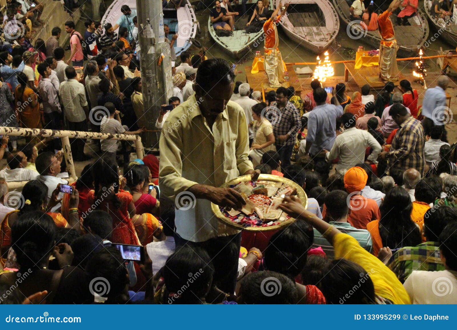 The Fire Ritual Rite At An Indigenous Community Event In Australia, A ...