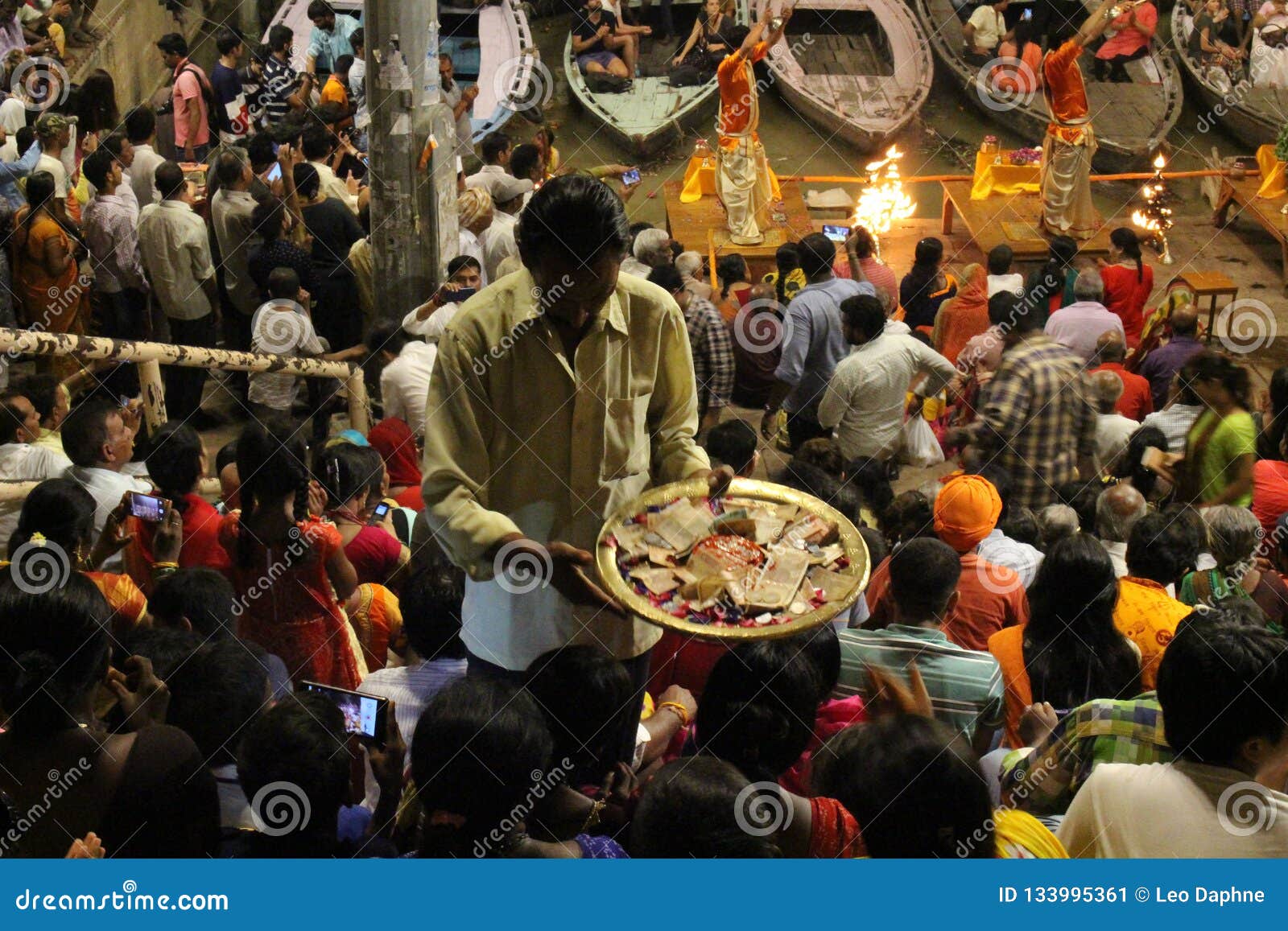The Fire Ritual Rite At An Indigenous Community Event In Australia, A ...