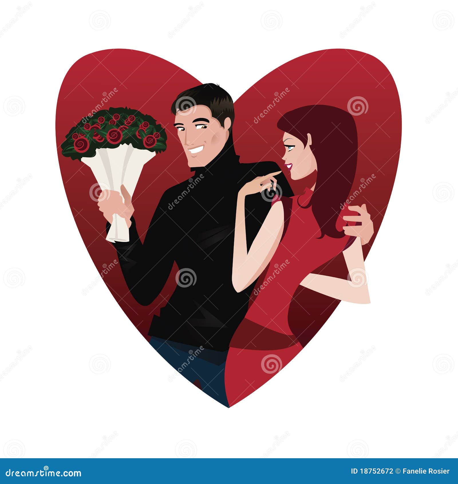 Offering flowers vector stock vector. Illustration of girl - 18752672