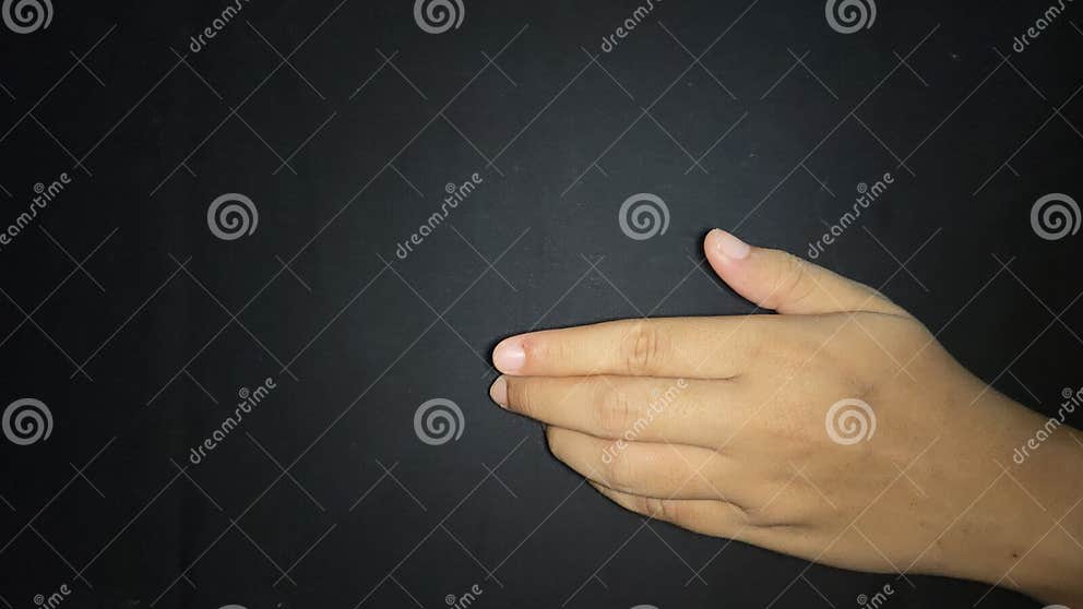 Offering a Hand in a Gesture Inviting a Handshake. on Black Background ...