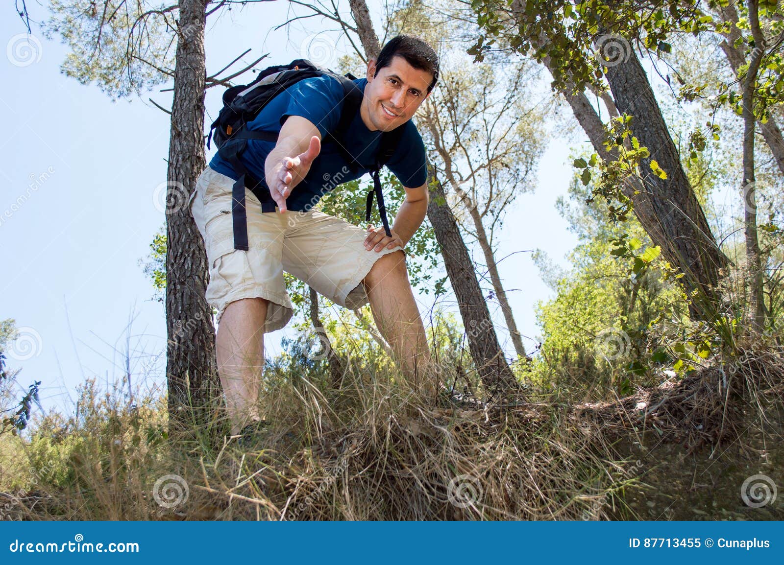 Offering His Help To Get Up Stock Image - Image of activity, journey ...