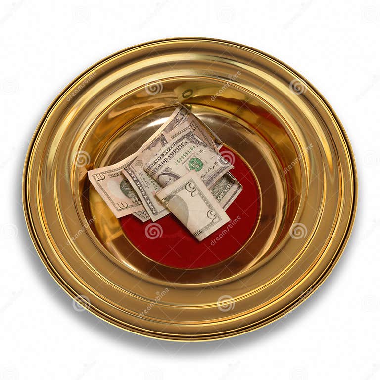 Offering Plate stock illustration. Illustration of religion - 14395335
