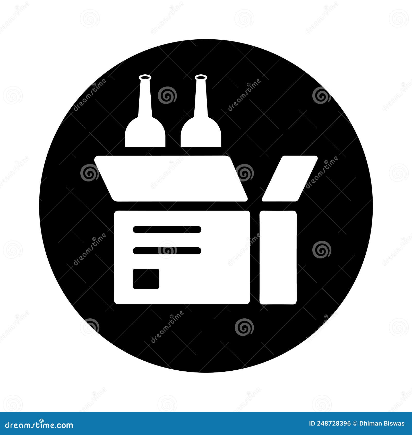 Offering, Private Icon. Black Vector Graphics Stock Illustration ...