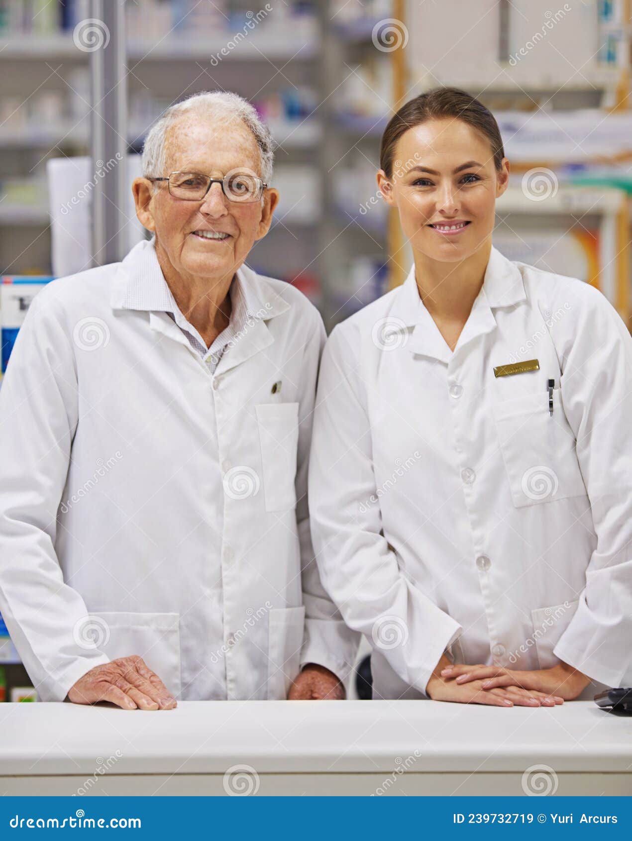 Offering Their Clients a World of Medicinal Knowledge Stock Image ...