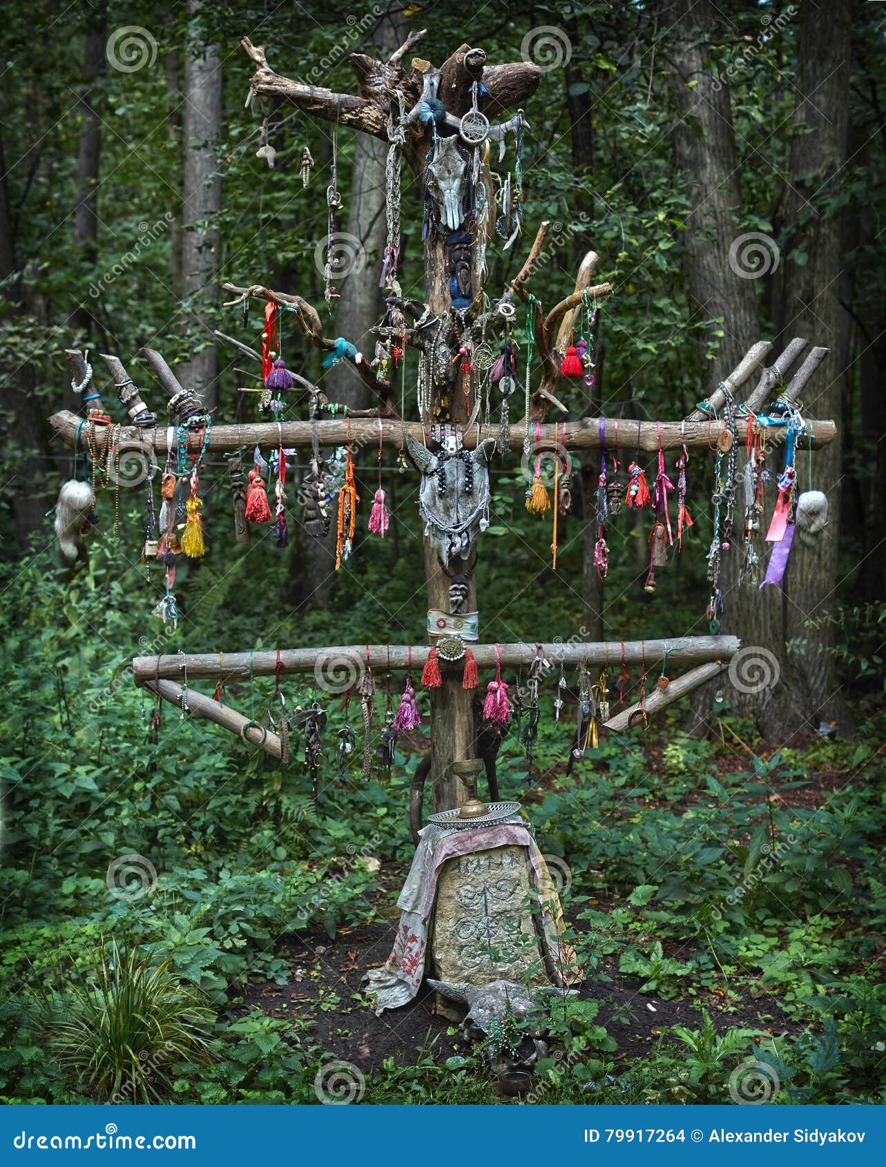 Offerings To the Pagan Gods. Stock Photo - Image of totem, paganism ...