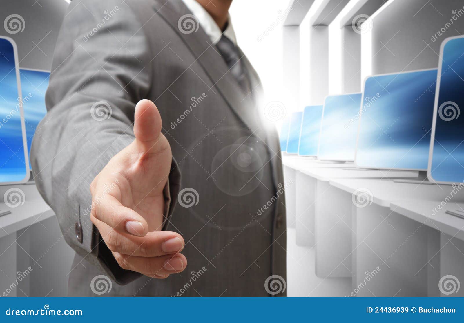 Offers handshake stock image. Image of hand, deal, center - 24436939