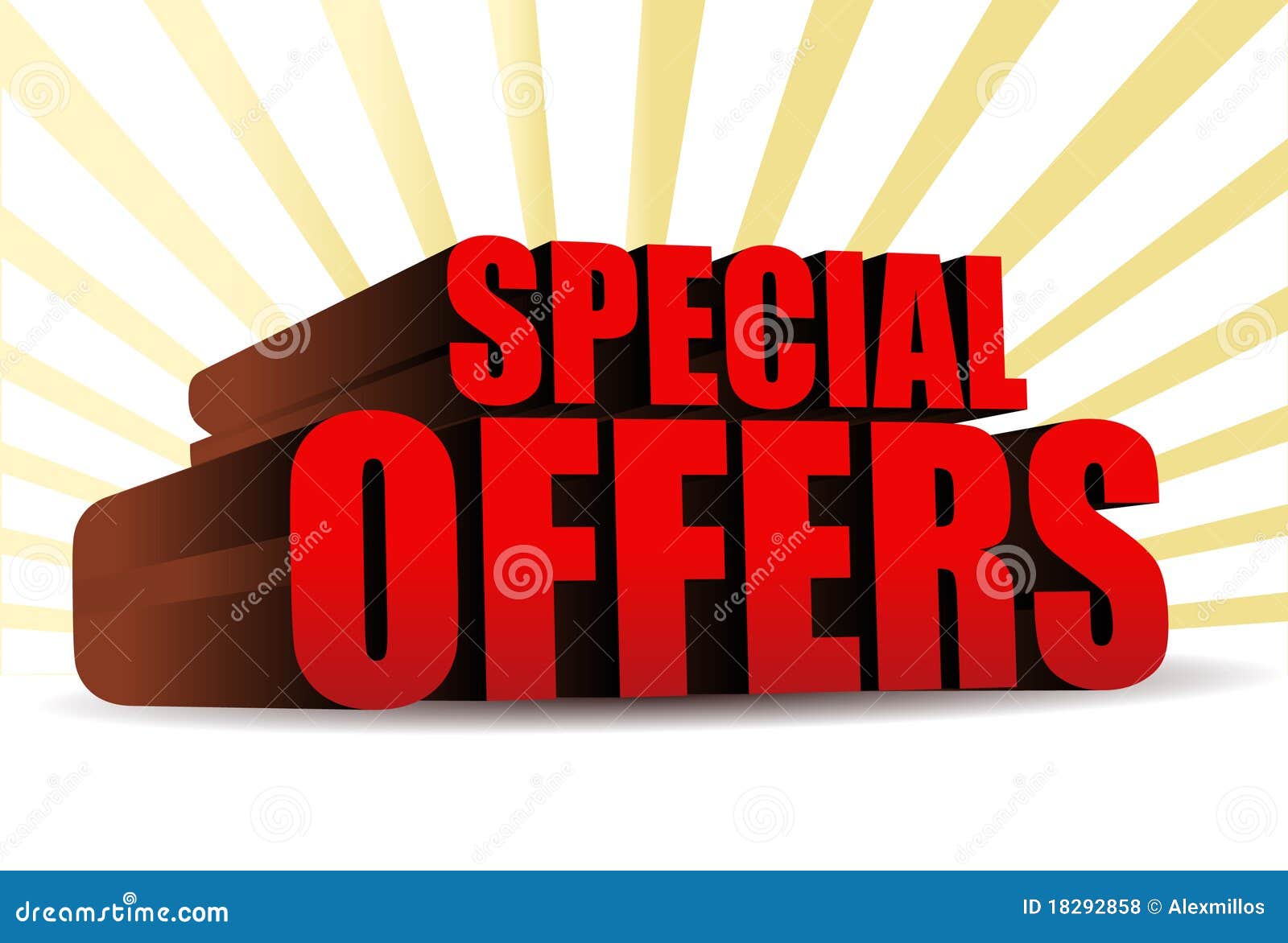 Offerte speciali illustrazione vettoriale. Illustrazione di sfondo ...