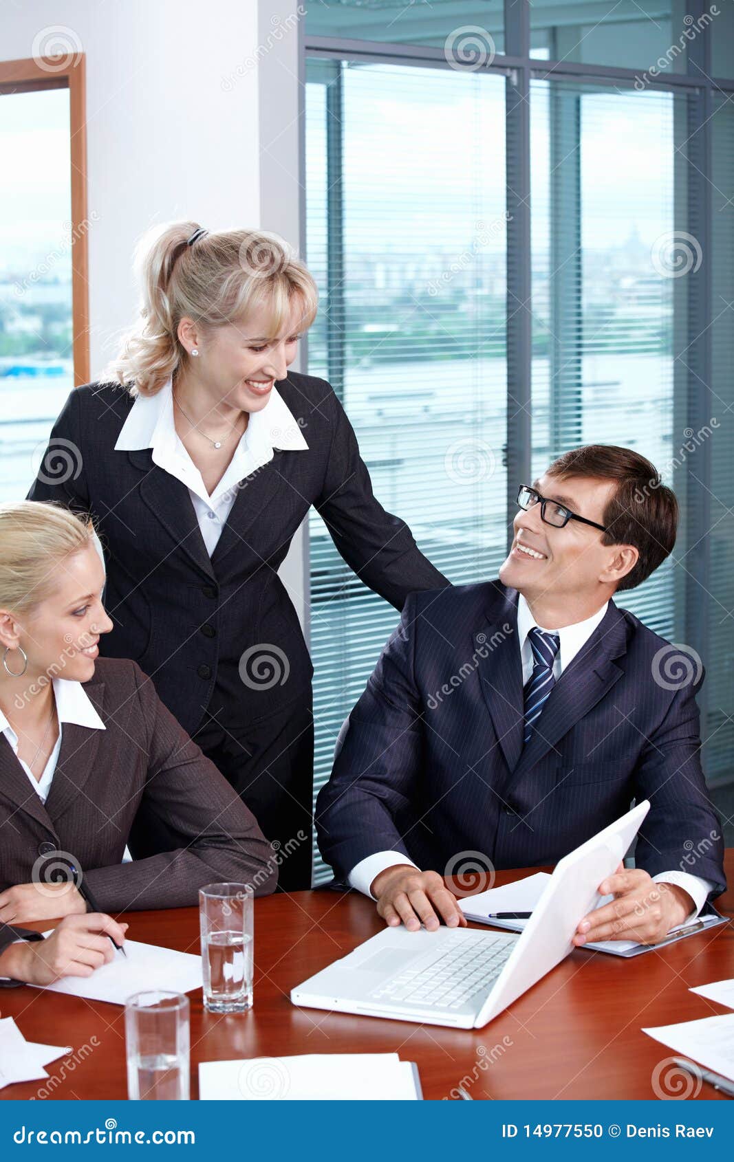 In office stock photo. Image of cooperation, female, indoors - 14977550
