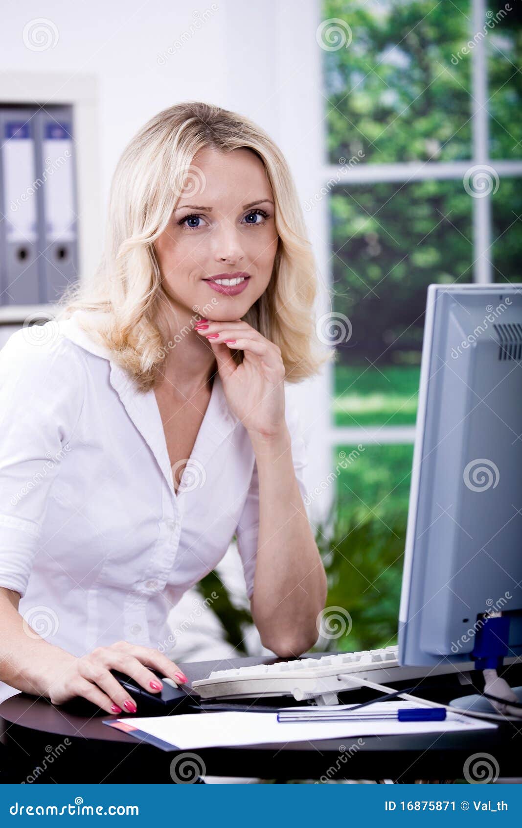 Office stock image. Image of people, females, customer - 16875871