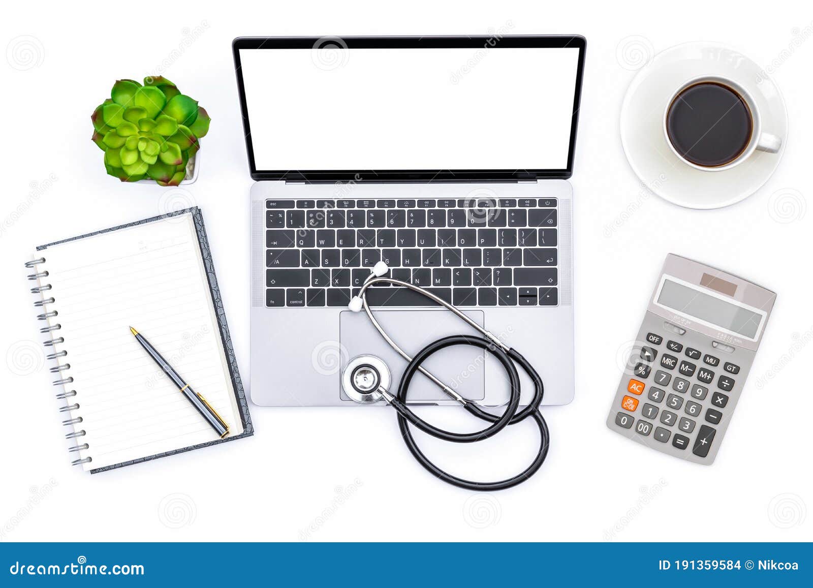 Telemedicine, Telehealth Concept. Medical Doctor Office Desk Top View ...