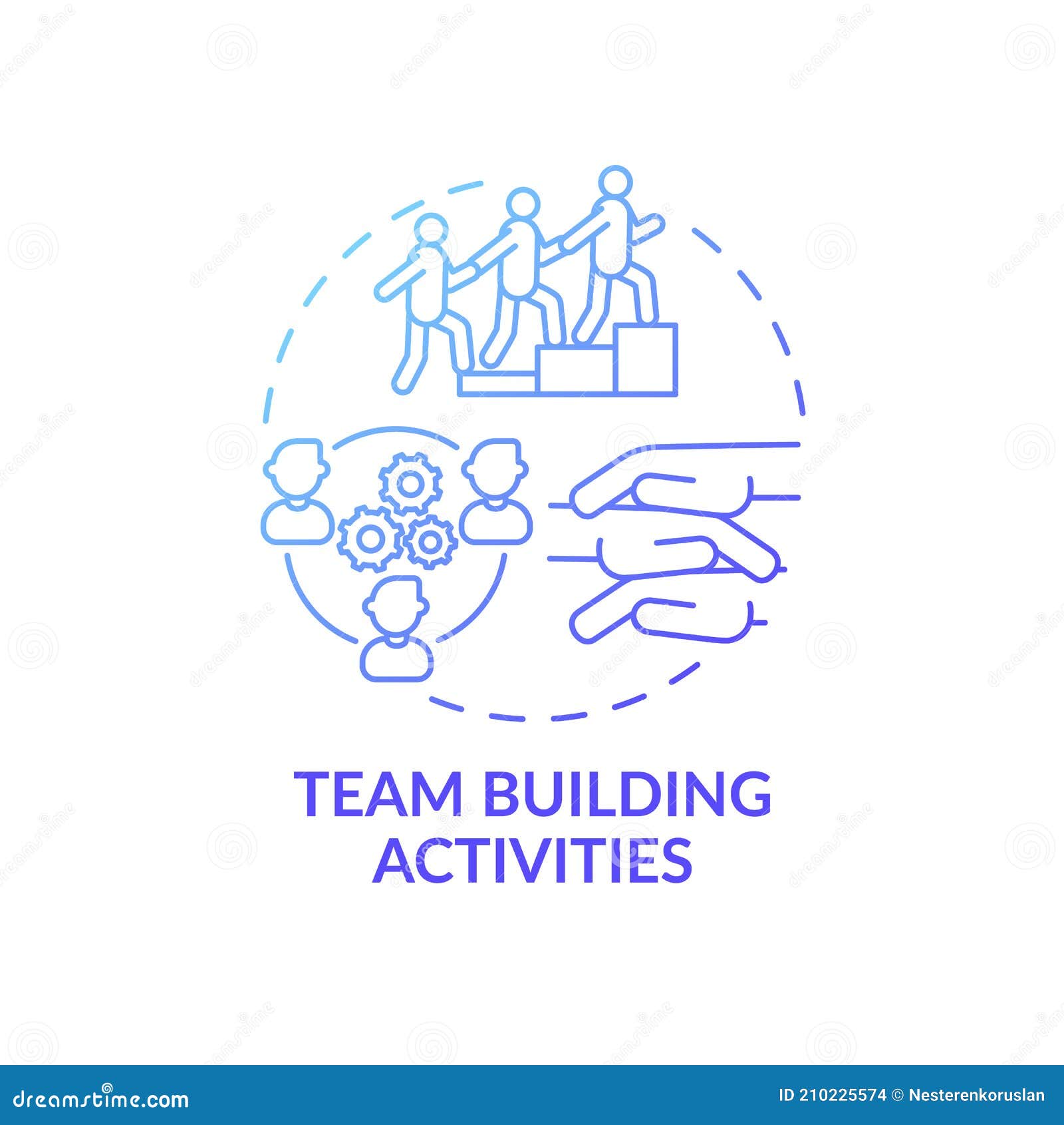 After-office Activities Concept Icon Stock Vector - Illustration of ...