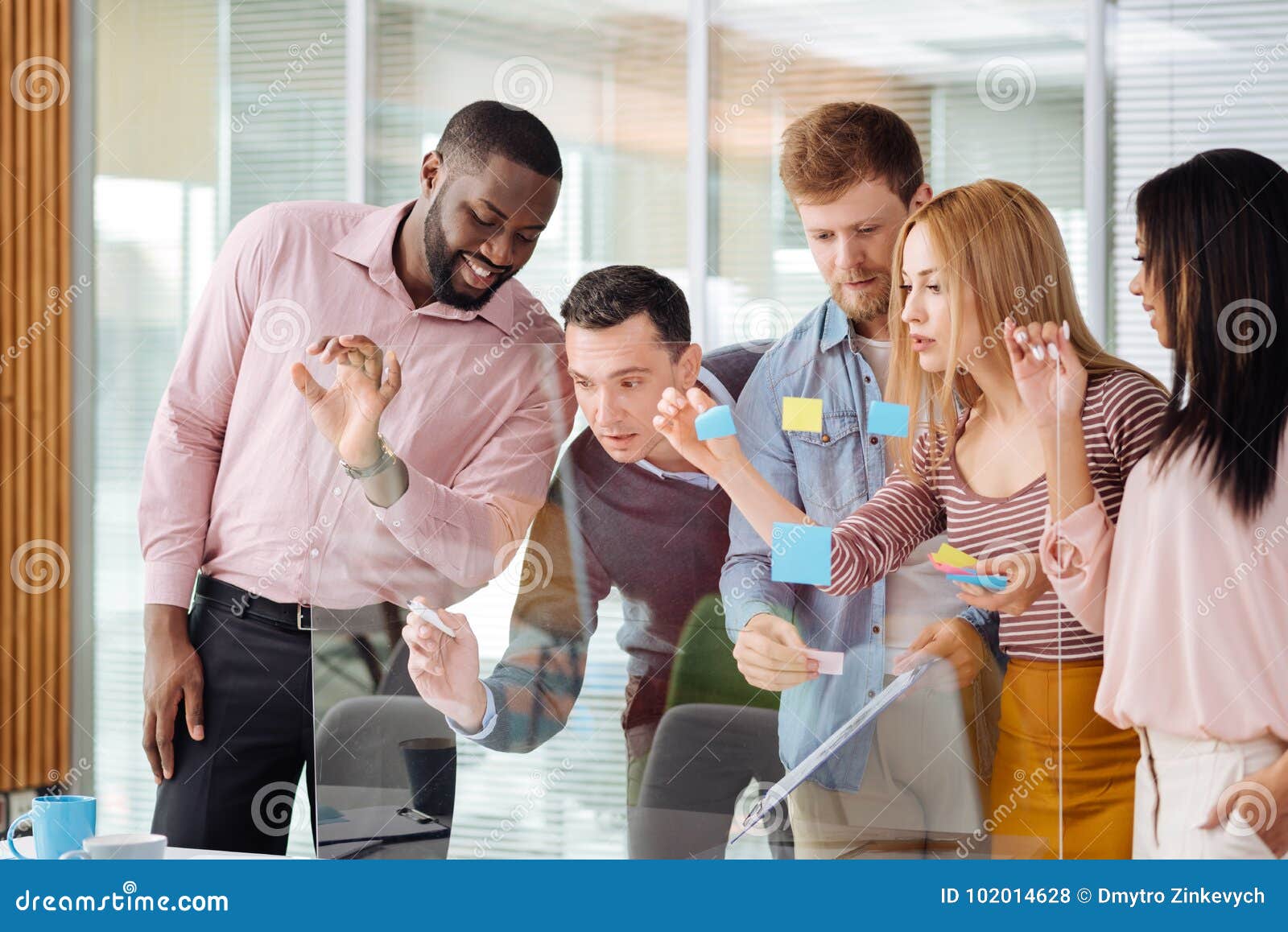 Group of Attentive People that Working Together Stock Photo - Image of ...