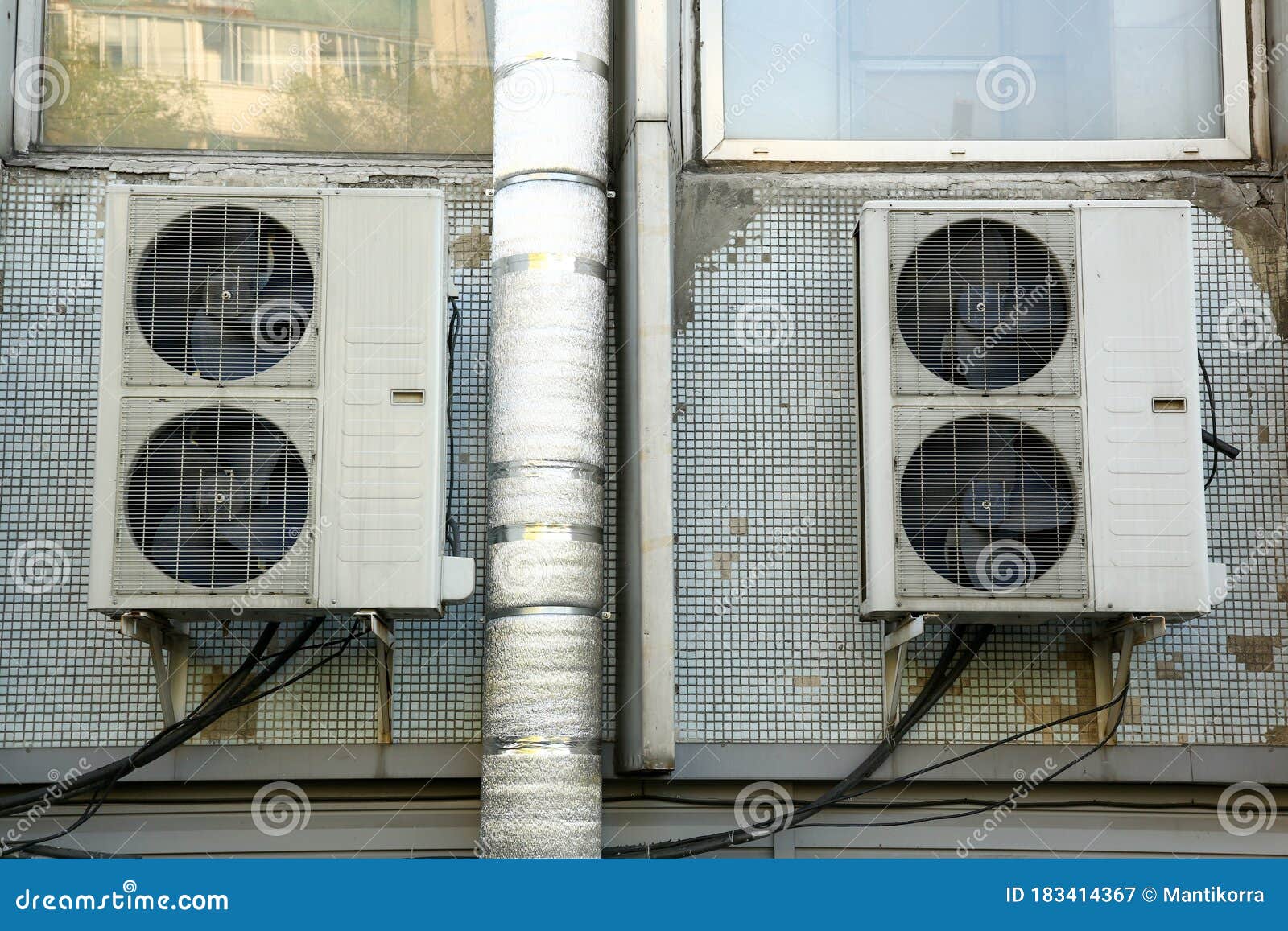 Office Air Conditioners for Ventilation and Air Cooling Stock Image ...