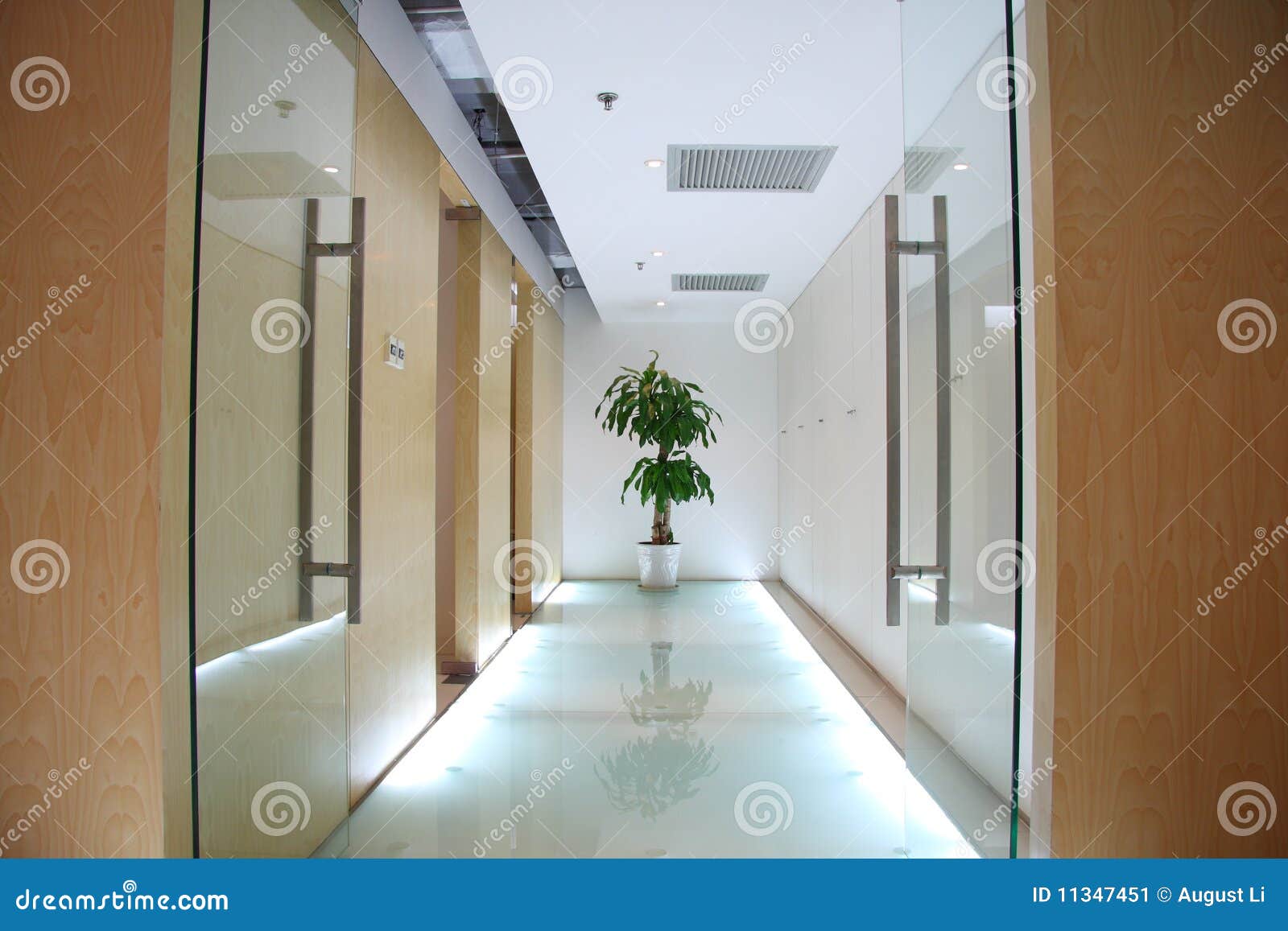 Office aisle stock image. Image of desktop, computer - 11347451