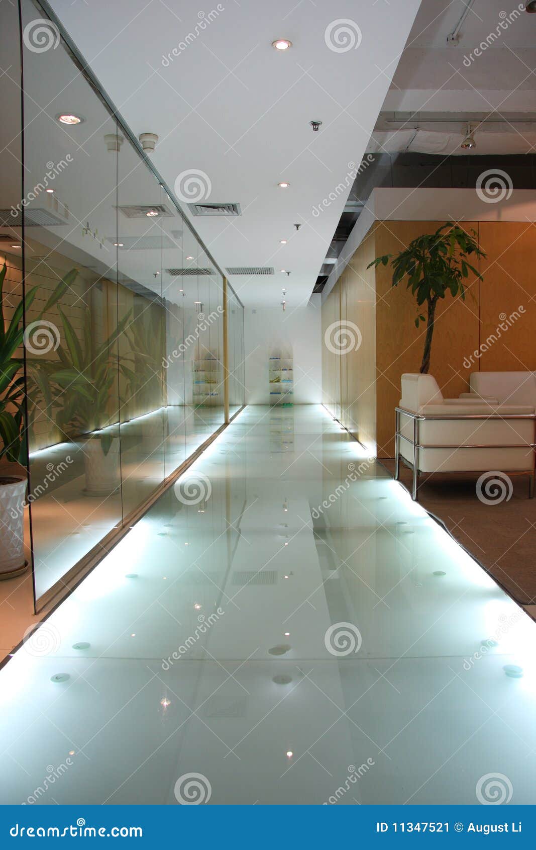 Office aisle stock image. Image of chair, office, corridor - 11347521