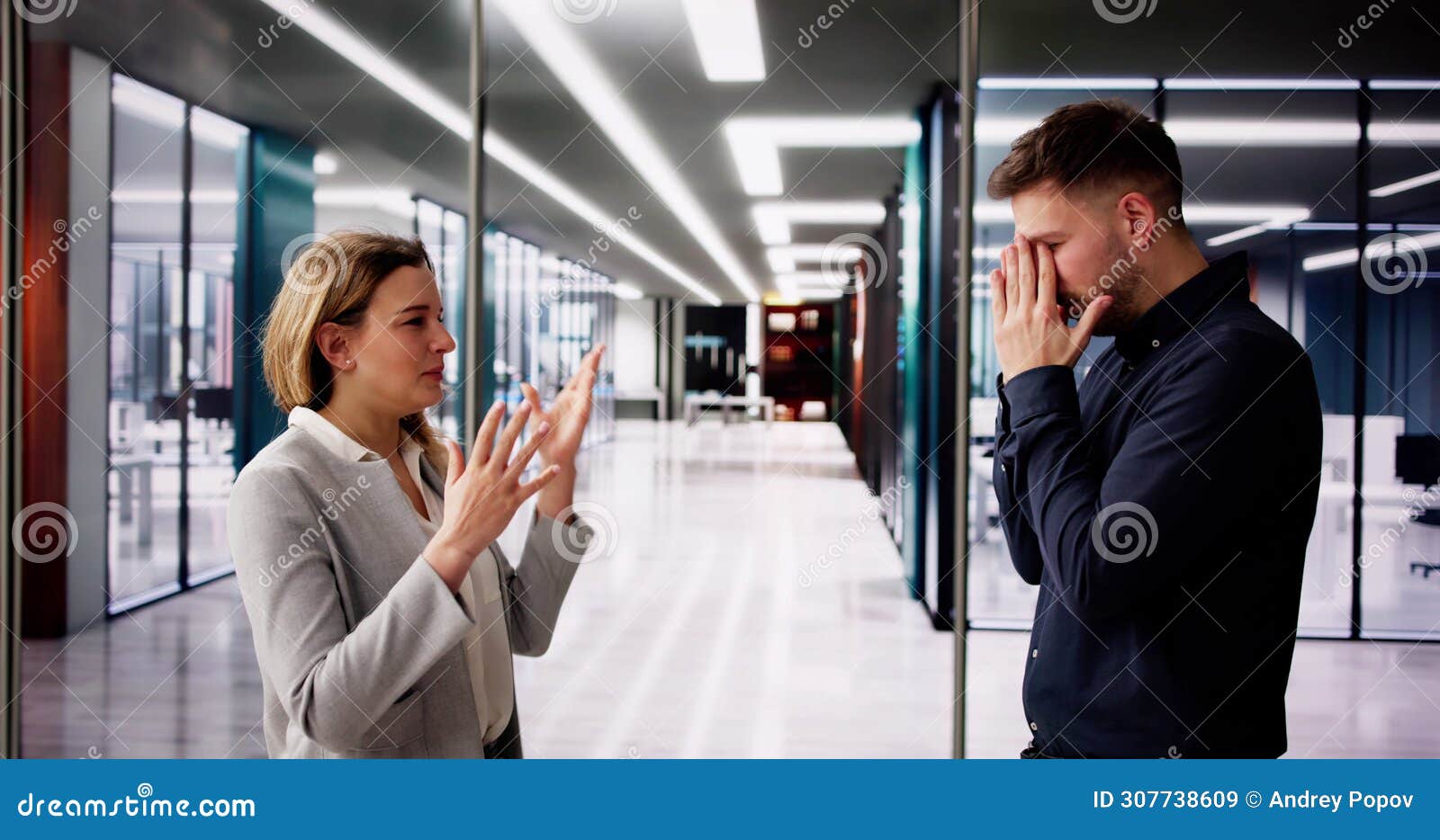 Office Argument and Quarrel Stock Image - Image of boss, business ...
