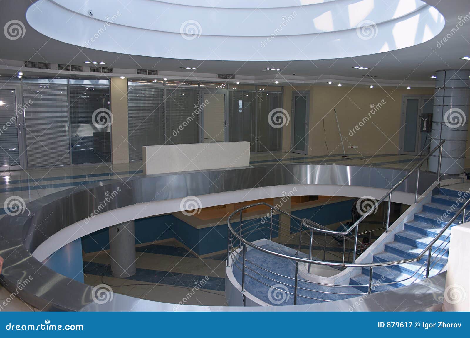 Office atrium stock image. Image of hall, bank, office - 879617