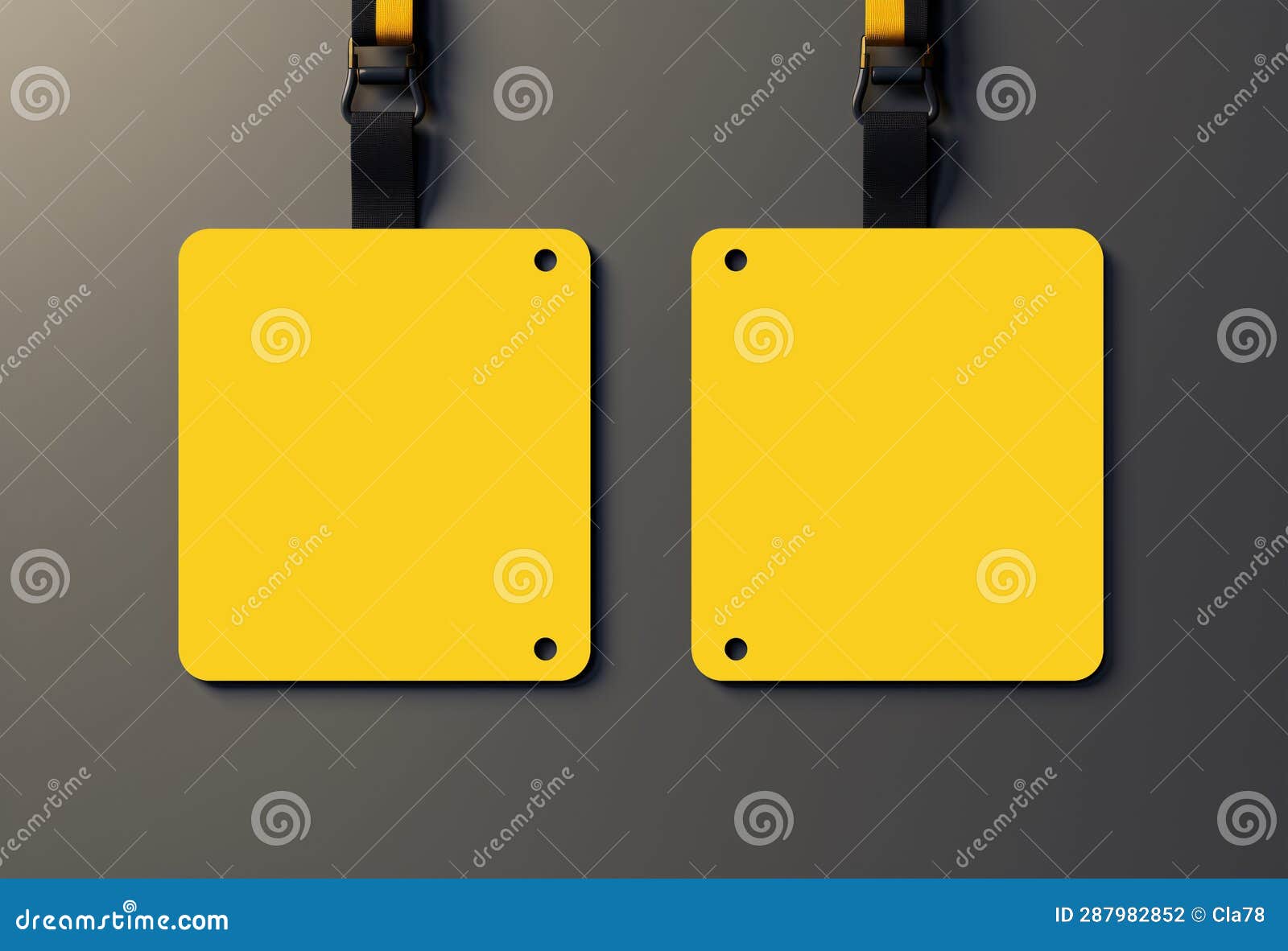 Office Badges Mockup stock illustration. Illustration of office - 287982852