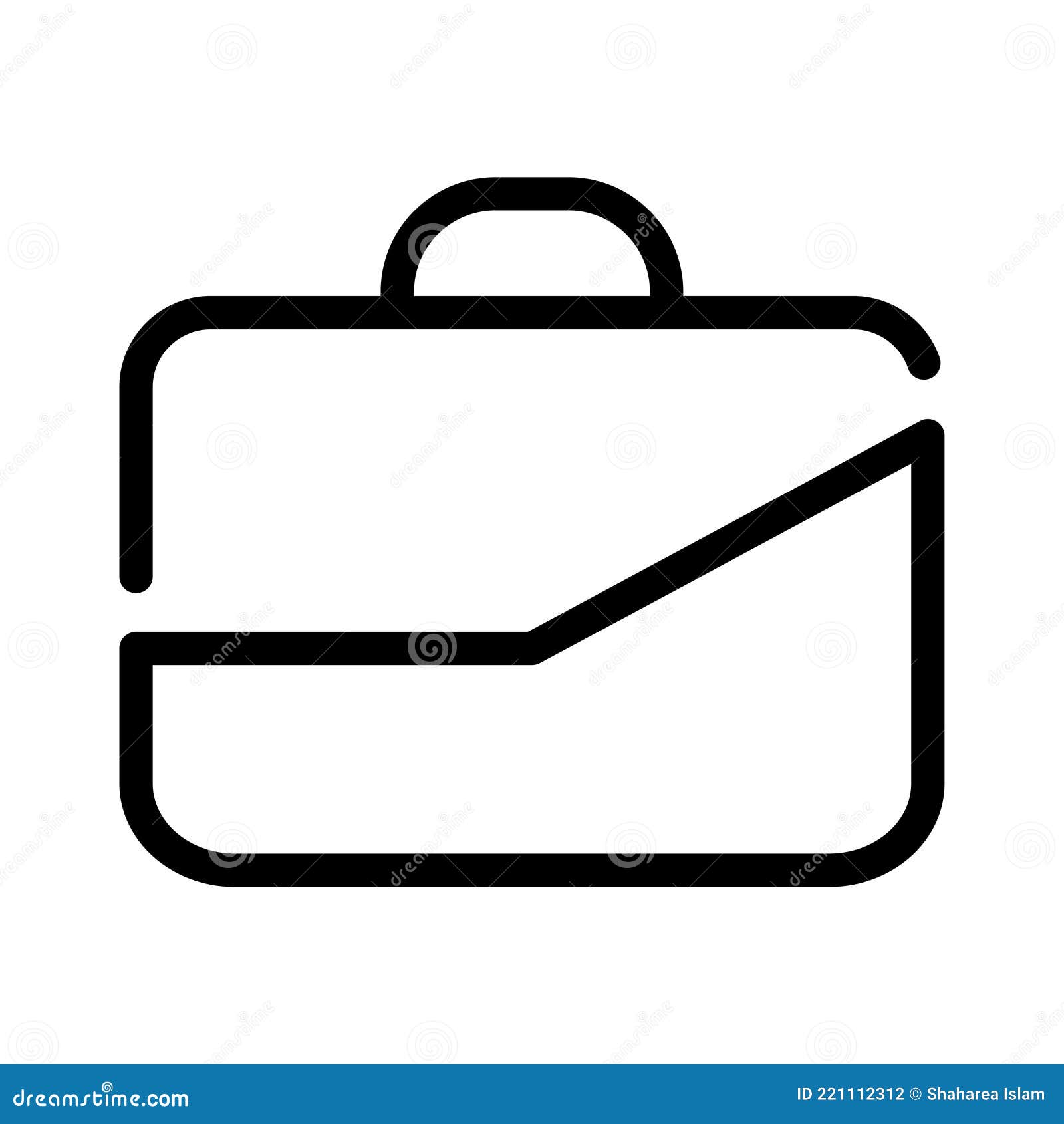 Office bag icon stock vector. Illustration of vector - 221112312