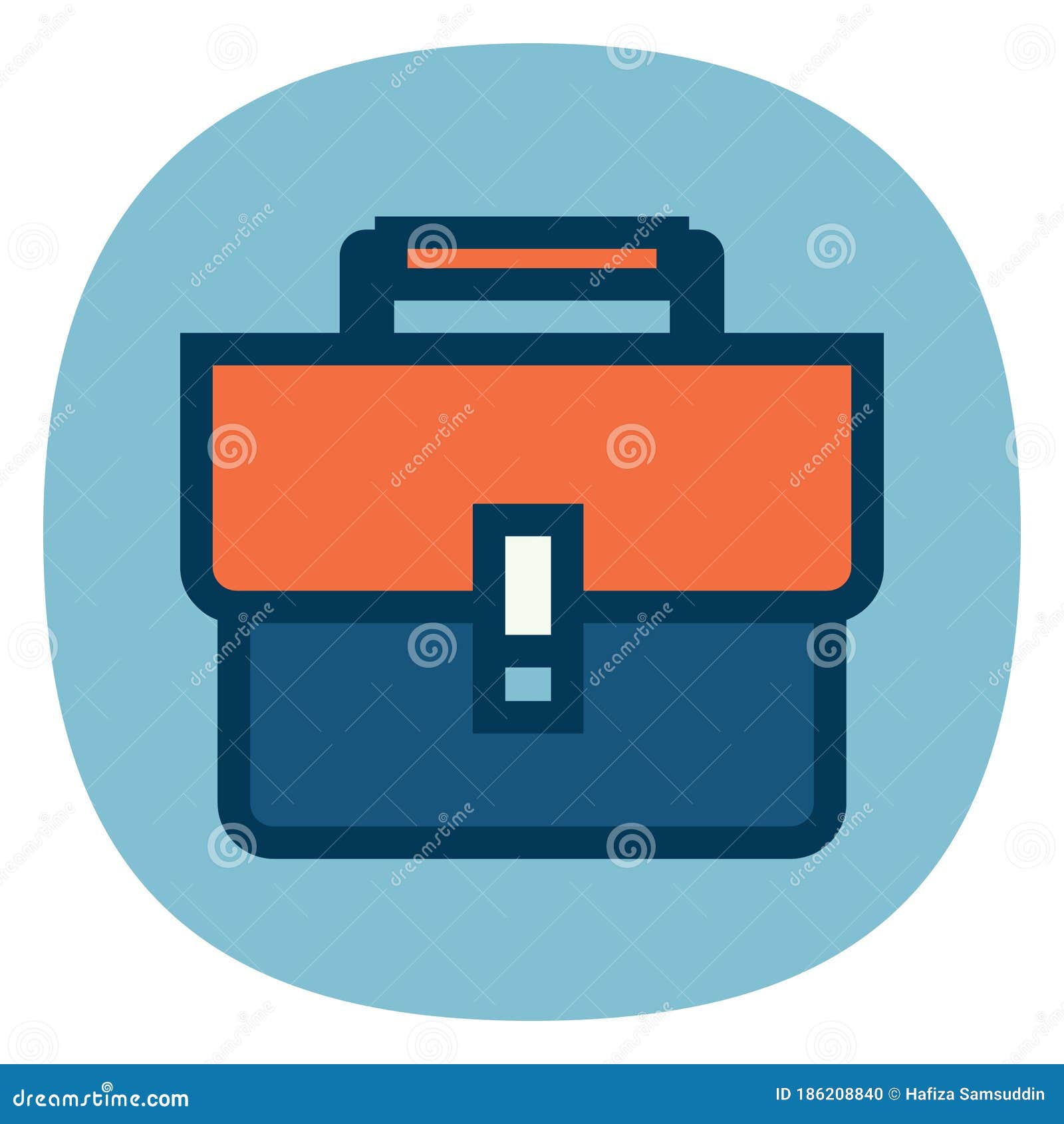 Office Bag. Vector Illustration Decorative Design Stock Vector ...