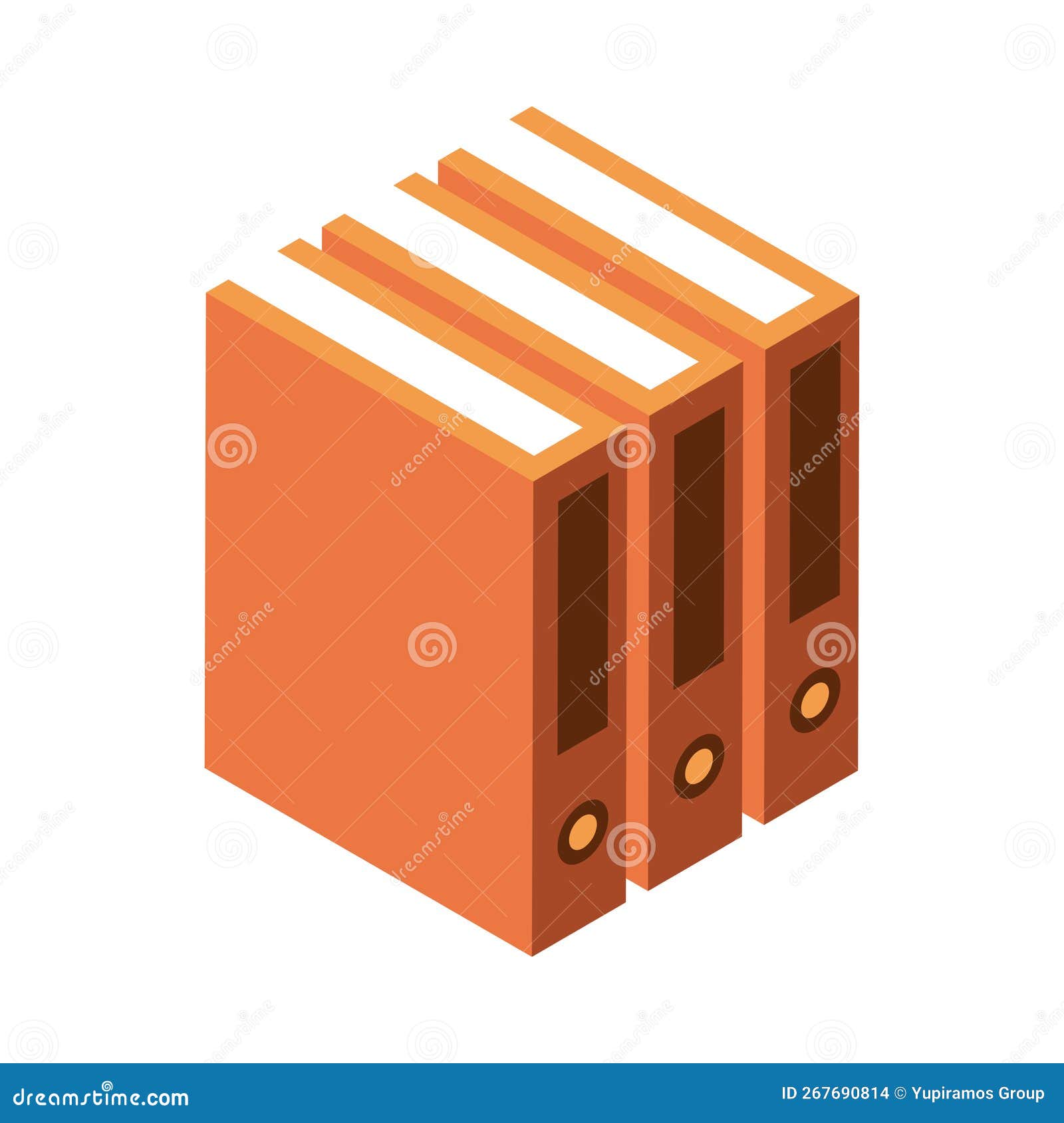 Office binders icon stock vector. Illustration of business - 267690814