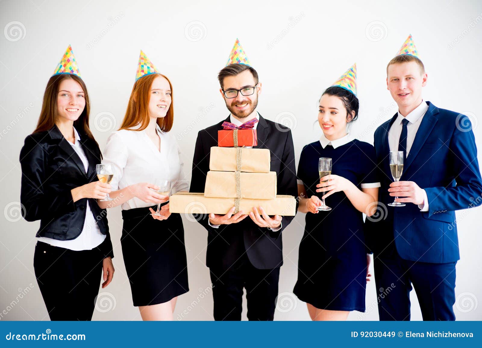 Office birthday party stock image. Image of colleagues - 92030449