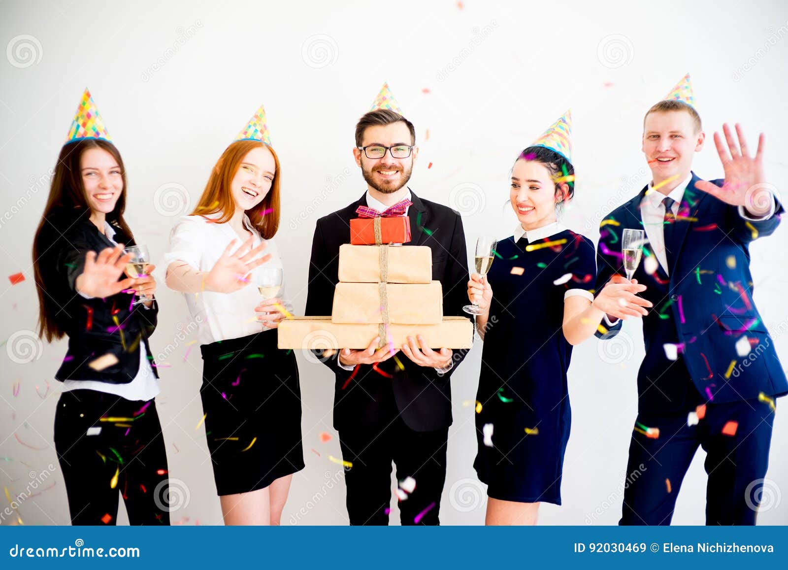 Office birthday party stock image. Image of enjoyment - 92030469