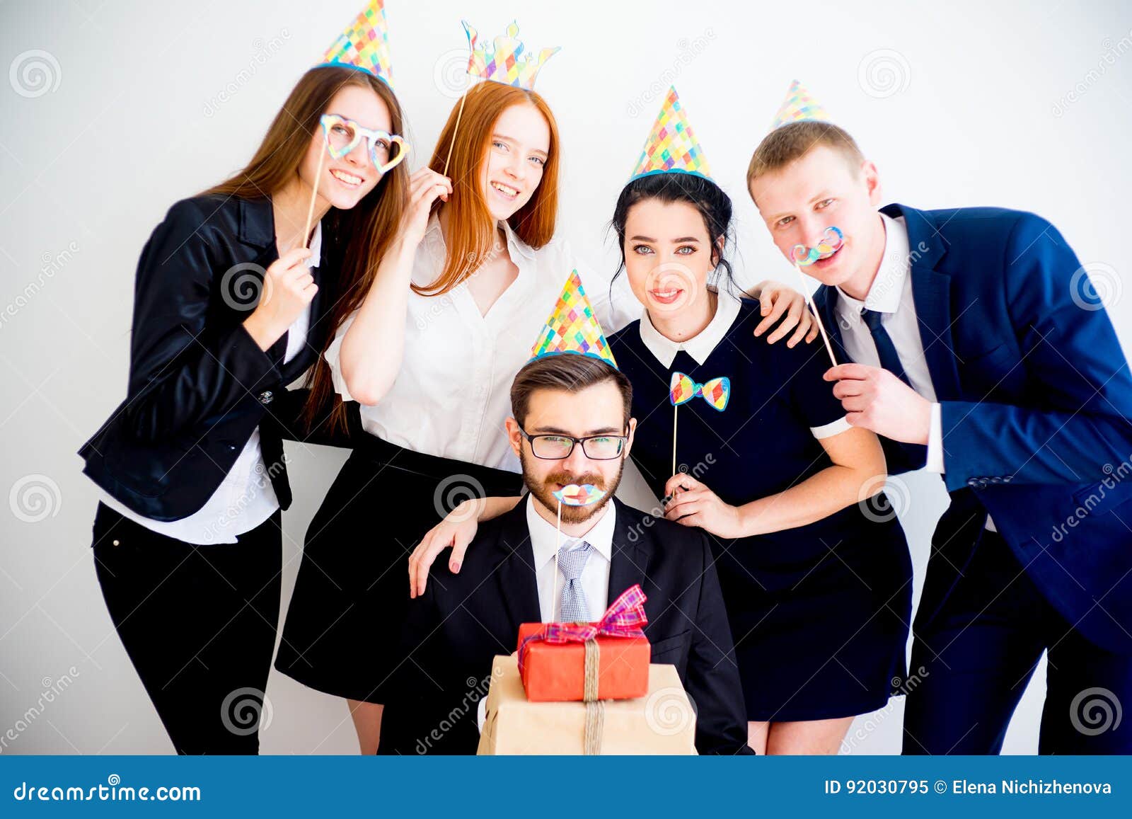 Office birthday party stock image. Image of professional - 92030795