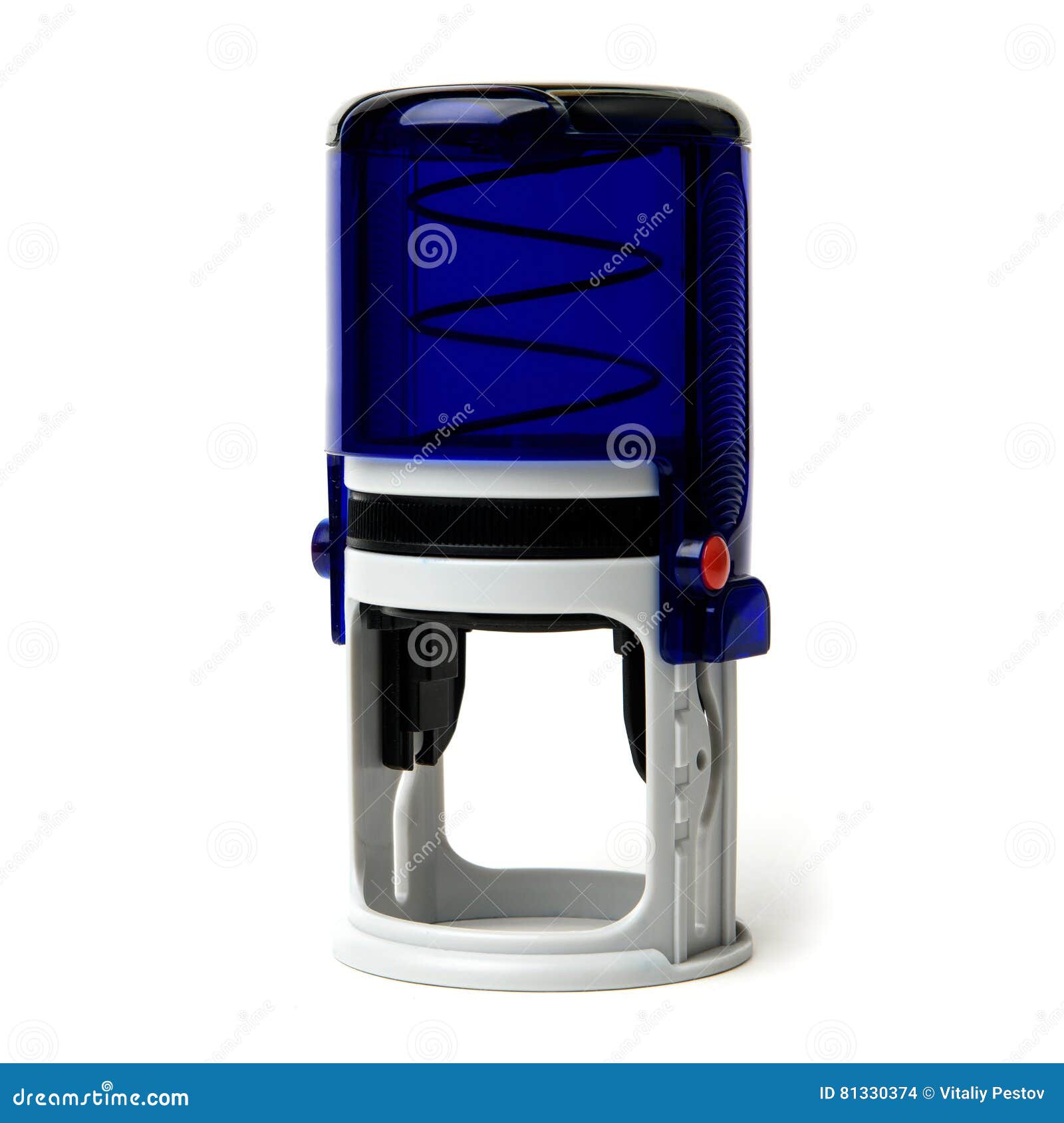 Office Blue Stamp Isolated on White Background Stock Photo - Image of ...